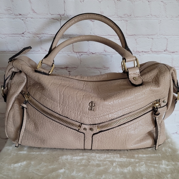Jennifer Lopez | Bags | J Lo Beige Satchel Purse Cross Body Strap ...